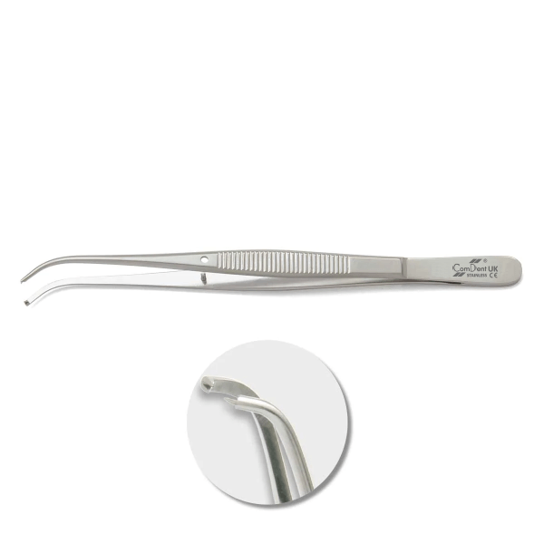 Dressing & Tissue Forceps Semken-Taylor 12.5cm Curved 1×2 - ComDent