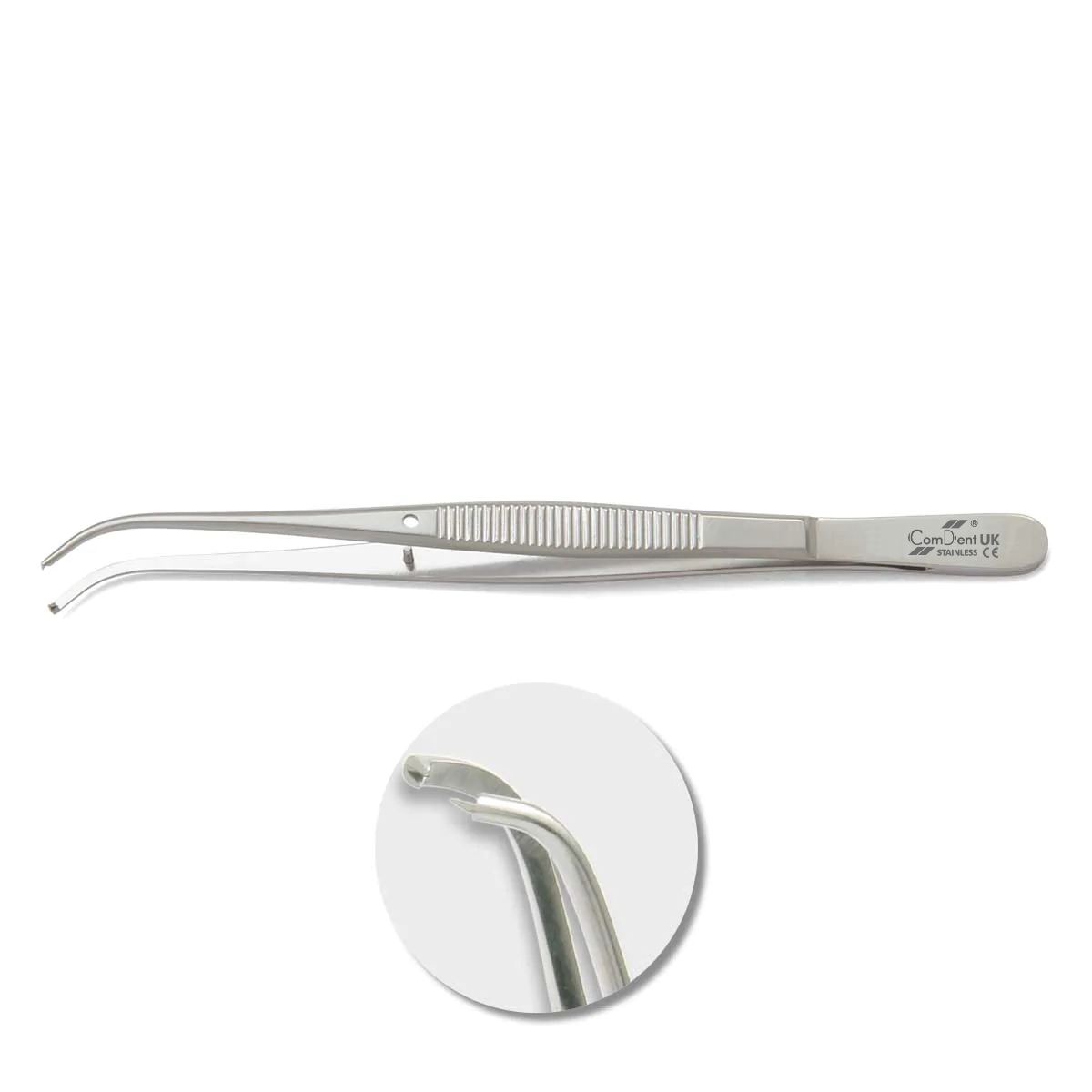 Dressing & Tissue Forceps Semken-Taylor 12.5cm Curved 1×2 - ComDent