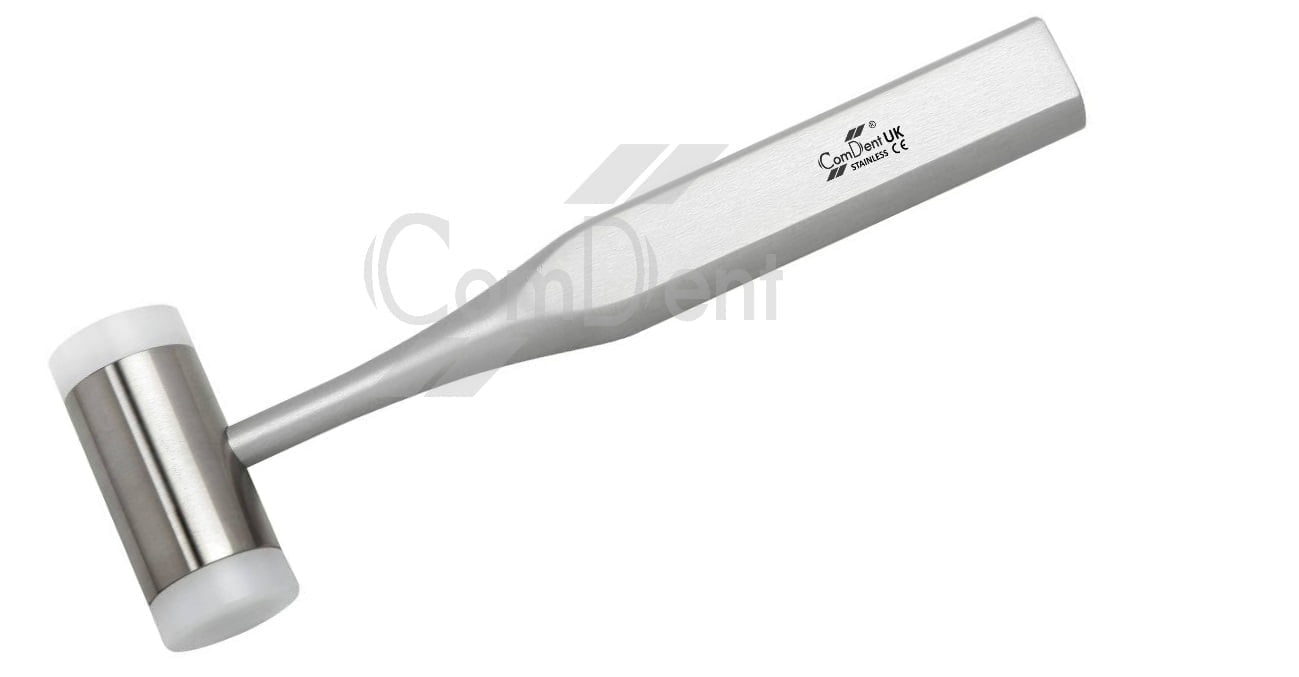 Bone Mallet, Teflon Insert Mallet, ∅ 25 mm , 18cm - ComDent