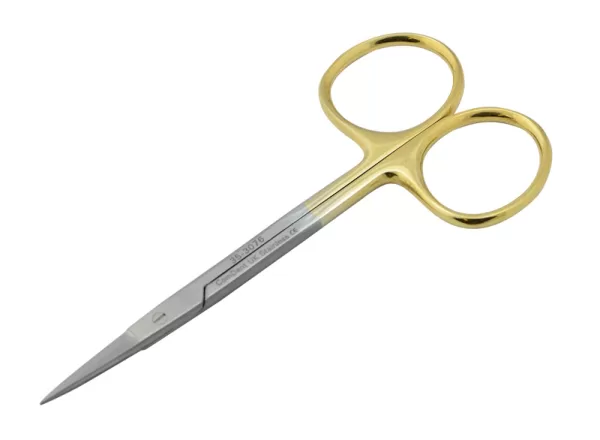 Iris Scissors 11.5cm Straight With Tungsten Carbide Inserts - ComDent